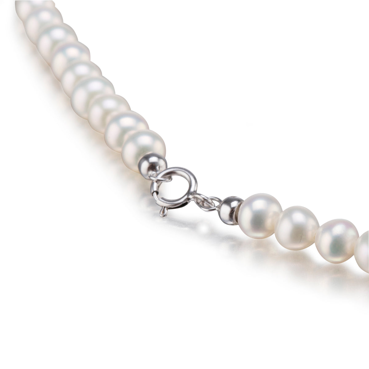 18ct White Gold String of Pearls – Miller Gold & Co